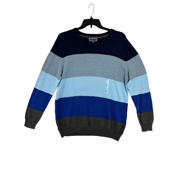 Club Room | Sweaters | Club Room Mens Striped Sweater Navy Combo Size ...